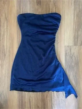 Princess Polly | Dresses | Princess Polly Donelli Strapless Dress Navy ...